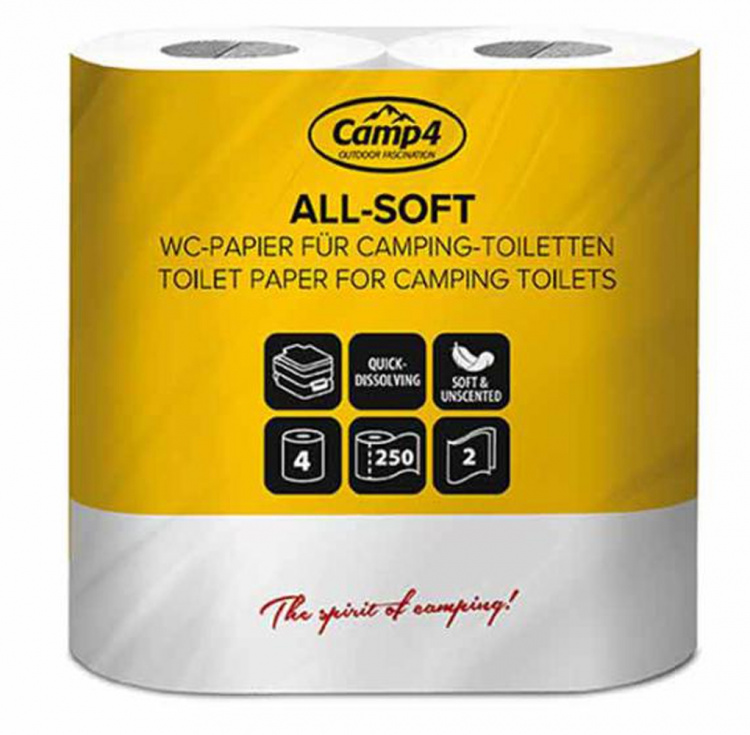 Toalettpapper Camp4 4-pack | Köp hos Campingvaruhuset