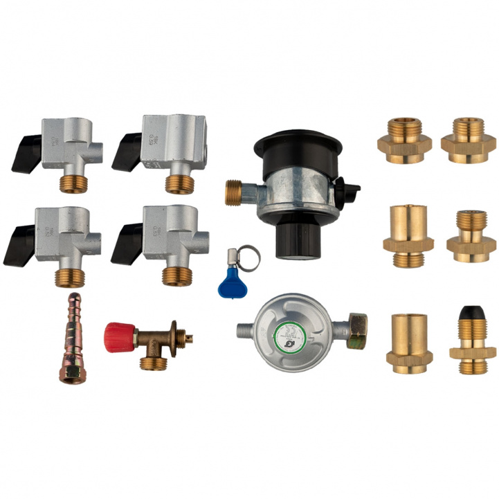 Adapterset Europa för gasol | Köp hos Campingvaruhuset